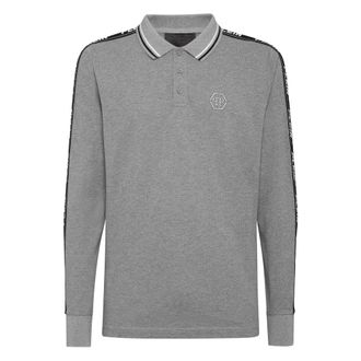 Philipp Plein Polo shirt LS - - Tops - Herren - Grau - L