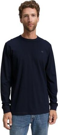 Tom Tailor 1048902 T-Shirt &agrave; Manches Longues, 10668-Sky Captain Blue, XL Homme