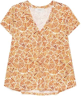 Maliparmi Maliparmi, Femme, Blouses et Chemises, Jaune, Taille: 44 FR Shell T-Shirt