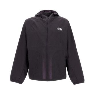 The North Face Windjacke mit Karomuster und Kapuze - - Sport - Herren - Lila - S
