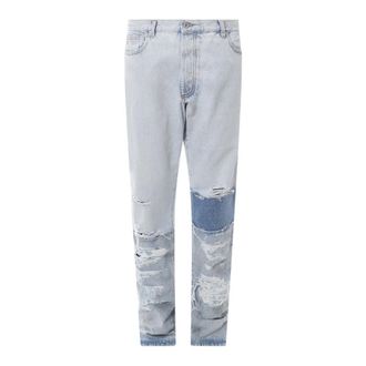 Heron Preston Baumwolljeans mit Logo-Patch - - Jeans - Herren - Blau - W31