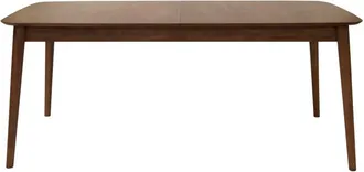 Hellin Table &agrave; manger 180/219x90x75 cm avec rallonge marron
