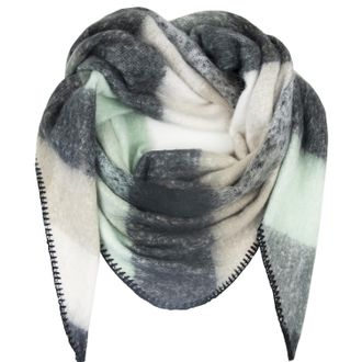 Glamexx24 XXL Schal Damen Halstuch Unisex Poncho Dreieckige Form Trendfarben Winterschal Kariert Schal Viele Variationen