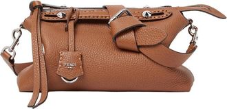 Fendi Womens Shoulder Bag By The Way Saddlery Orange Leather Handbags Hand