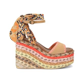 Kurt Geiger Femme, Chaussures, Multicolore, Taille: 36 EU Chelsea Scarf Wedge Heel