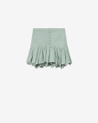 Isabel Marant Jupe Daneen - Femme - Sauge - Taille34 - Marant &Eacute;toile