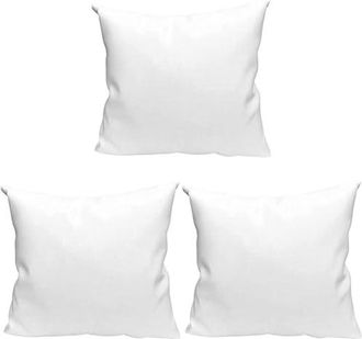 Soleil d'Ocre Abdeckung von Kissen 60x60 cm Alix Wei&szlig; (Packung mit 3)