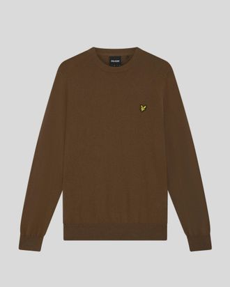 Lyle & Scott Baumwoll-Merinowolle-Rundhalspullover