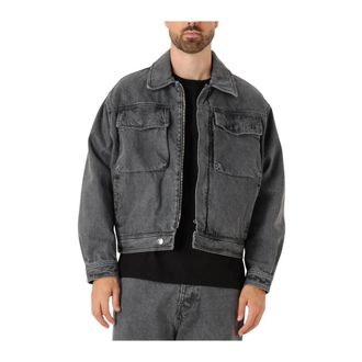 Filling Pieces Denim Jack Washed - - Jackets - Herren - Grau - XL
