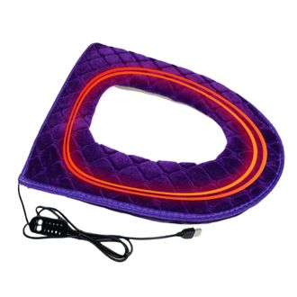 Generico Toilettensitzkissen mit USB-Heizung, 5 Stufen, verstellbar, mit Timer und Stecker-Design, bequeme thermische Matte, waschbar | warmer Sitzbezug