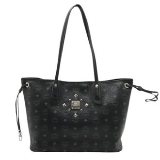 MCM Pre-owned Visetos PVC Leder Tote Bag - - Pre-owned - Damen - Schwarzk - ONE SIZE