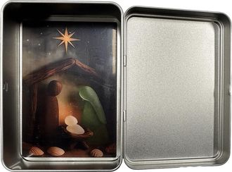 Generic Weihnachtskrippe,Handgefertigtes Meerglas Christlich - K&uuml;sten Krippe Weihnachtsdekoration | F&uuml;r Erwachsene Kinder Schreibtisch Schlafzimmer Wohnzimmer