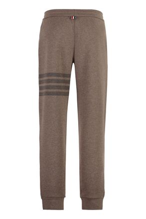 Thom Browne Mens Virgin Wool Track Pants Beige Elastane
