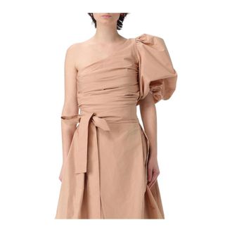 Pinko Pinko, Femme, Blouses et Chemises, Rose, Taille: 38 FR Robe &Eacute;l&eacute;gante &agrave; Manches Bouffantes
