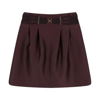 Elisabetta Franchi Rock mit Schnallen-Detail - - Skirts - Damen - Braun - S