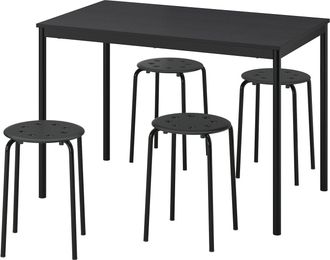 IKEA SANDSBERG / MARIUS Tisch und 4 Hocker