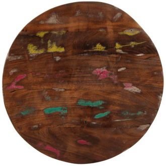 vidaXL Tischplatte &oslash; 60x3,8 cm Rund Altholz Massiv Vidaxl