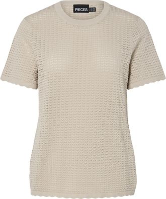 Pieces Pcscout Ss O-Neck Knit Bc