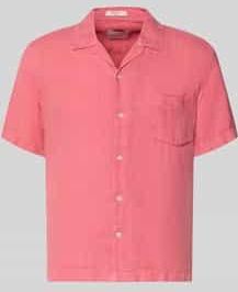 GANT Regular Fit Leinenhemd mit Brusttasche und Label-Stitching