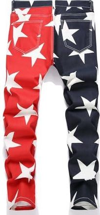 Generic Jean Homme Jean Homme Regular Jeans Homme Confortable Classique Confort Stretch Coupe Droite Ample - &Eacute;lasticit&eacute; 4 Directions pour Usage Prolong&eacute; sans 