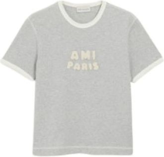 Ami Femme, Tops, Gris, Taille: 42 FR T-Chemises