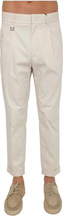 Paolo Pecora Homme, Pantalons, Blanc, Taille: M Pantalone Tessuto