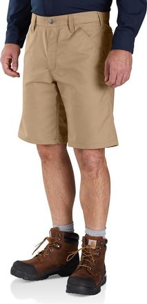 Carhartt Work in Progress Herren Rugged Professional-Serie Rugged Flex Relaxed Fit Canvas-Arbeitsshorts, Dunkles Khaki, W32