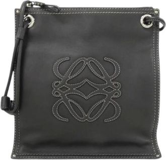 Loewe Sac bandouli&egrave;re en cuir Pre-owned - Femme - Pre-owned - Noir - Taille: ONE Size