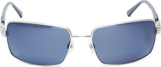 Chanel lunettes de soleil rectangulaires (années 2000) - Argent
