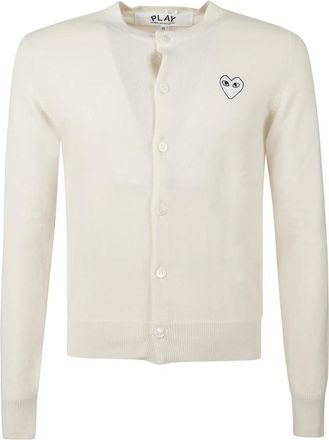 Comme Des Gar&ccedil;ons Homme, Pulls, Beige, Taille: L Cardigan With Logo