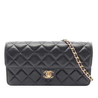 Chanel Pre-owned East West Classic Flap - - Pre-owned - Damen - Schwarzk - ONE SIZE
