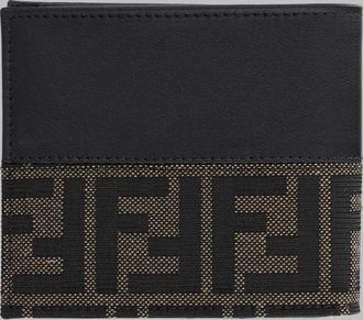 Fendi Bifold Jacquard FF Wallet - Brown