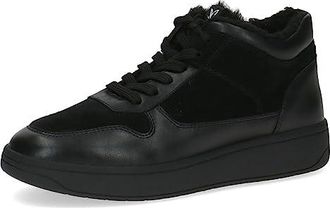 Caprice Femme 9-26106-41 Bottines Plates à Lacets avec Doublure Chaude, Noir, 41 EU