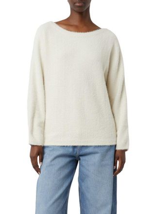 Comma Strickpullover mit extra weichem Pl&uuml;sch