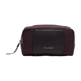 Piquadro Lyra Kleiner Kosmetikbeutel aus wasserabweisendem Stoff - - Bags - Damen - Rot - ONE SIZE