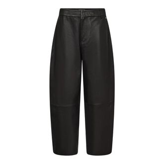 Mos Mosh MMComo Lederhose - - Trousers - Damen - Schwarzk - 2XS