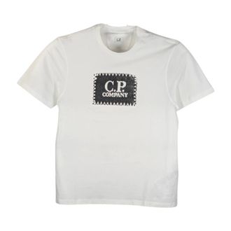 C.P. Company C.p. Company, Homme, Tops, Blanc, Taille: 2XL T-shirt