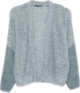 Luisa Cerano cardigan à design ouvert - Bleu