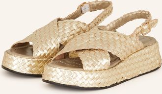 Pons Quintana Pons Quintana Plateau-Sandalen gold
