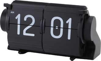 Generic Flip Deskuhr, Alarmmechanische Flip -Uhr -Kalender für Wohnzimmer (Black)