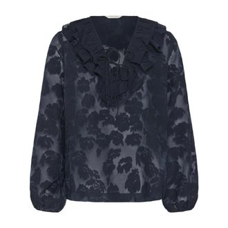 Part Two Damen, Blusen & Hemden, Blau, 2XLGr&ouml;&szlig;e