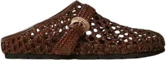 Twinset Femme, Chaussures, Brun, Taille: 39 EU Zueco Trenzado