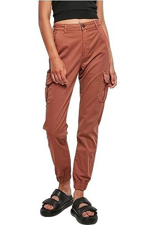Urban Classics Pantalon Cargo Taille Haute pour Femme Terracotta 34, Terracotta, 36