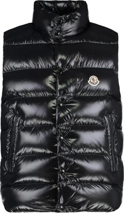 Moncler Homme, Vestes, Noir, Taille: M Tibb Full Zip Down Vest