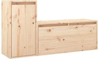 vidaXL Meubles tv 2 pcs Bois massif de pin Vidaxl
