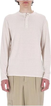 Roberto Collina Homme, Tops, Beige, Taille: L T-shirt Serafino