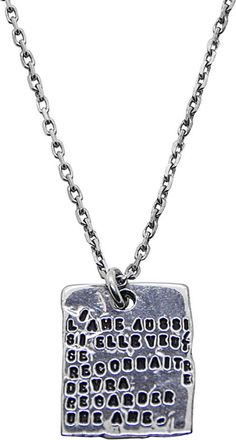 Serge Thoraval Collier Reflet Plaque Argent