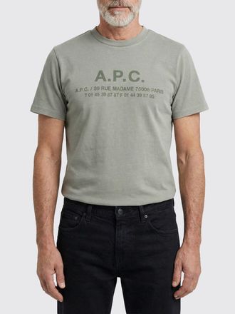 A.P.C. T-Shirt A. P.C. Herren Farbe Gr&uuml;n