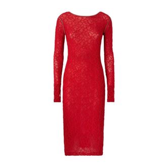 Pinko Pinko, Femme, Robes, Rouge, Taille: 36 FR Robe Aaron Dos Nu