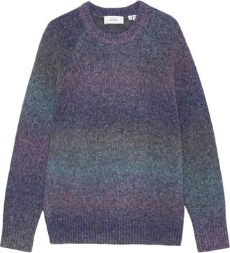 Les Deux Pull Col Rond D&eacute;grad&eacute; - Homme - Pulls - Violet - Taille: M